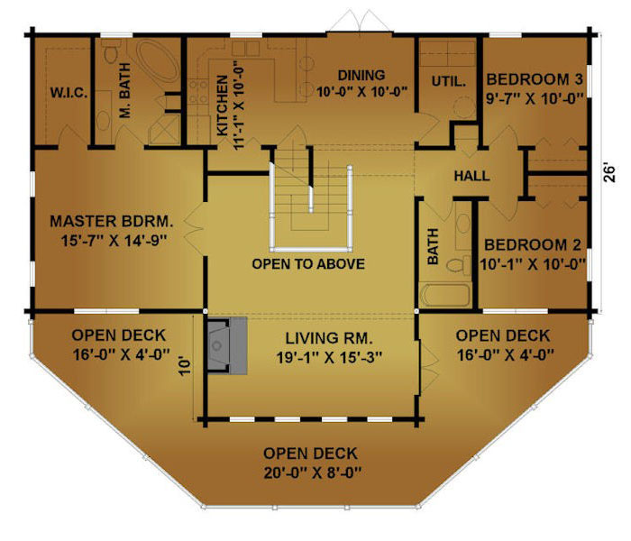 Log Home Plans - Cabin Designs from Smoky Mountain Builders - Tiny ...